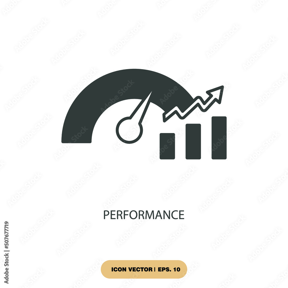 performance icons symbol vector elements for infographic web Stock ...