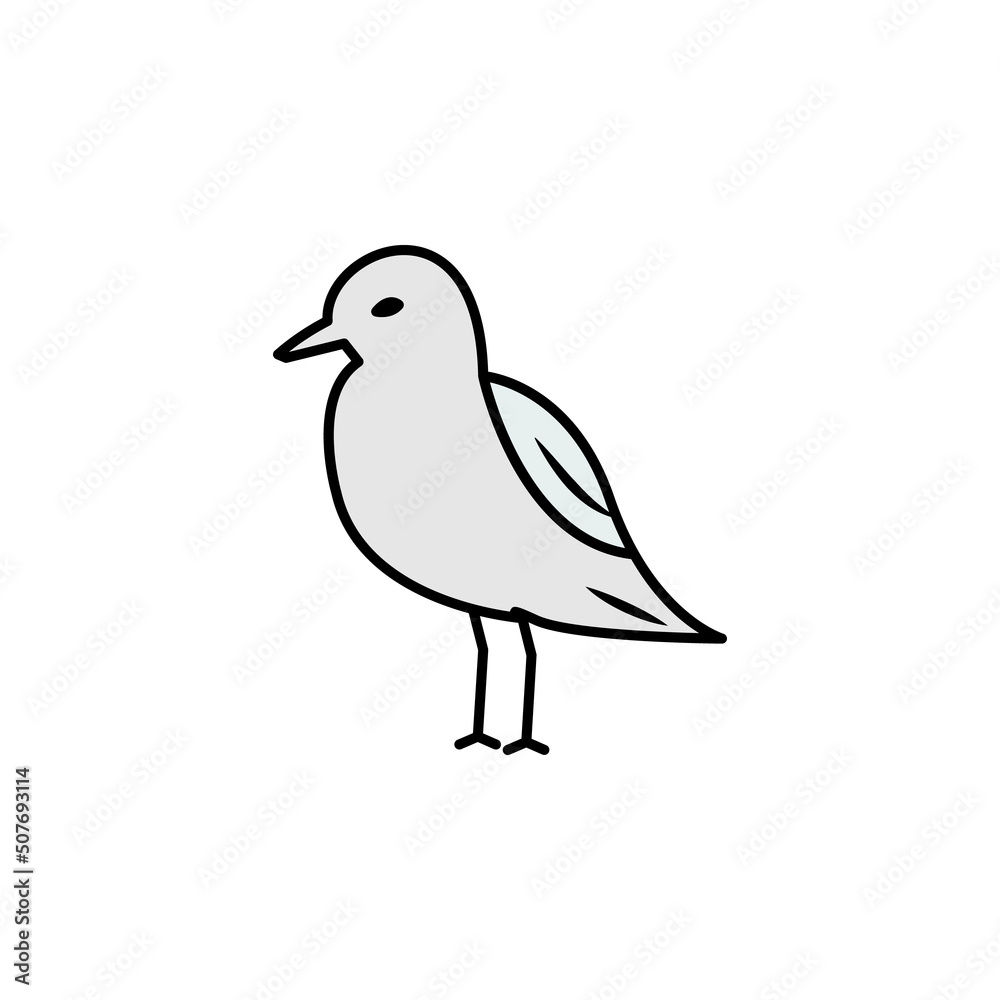 seagull line icon. signs and symbols can be used for web, logo, mobile ...