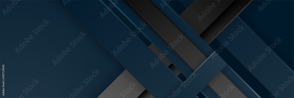Black and blue abstract banner background Stock Vector | Adobe Stock