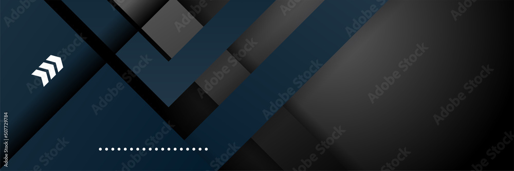 Black and blue abstract banner background Stock Vector | Adobe Stock
