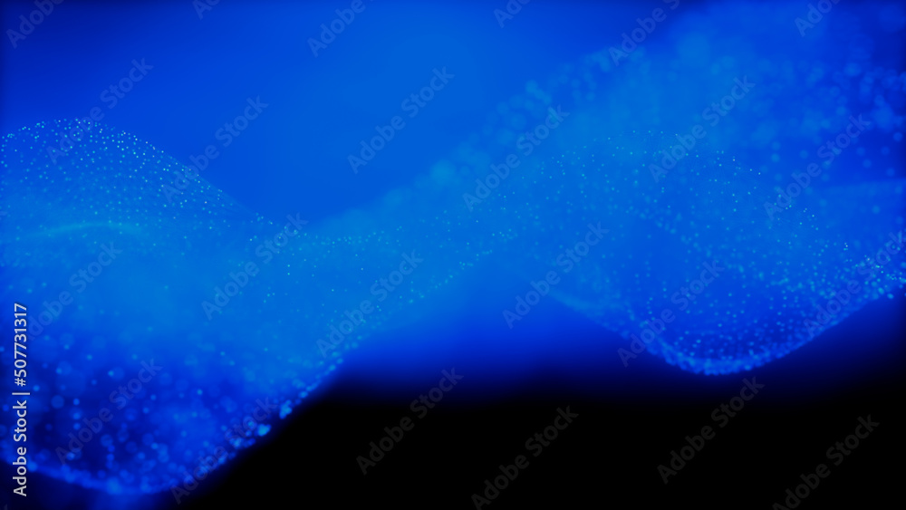 Sound Wave and Audio Technology Concept. Blue, Futuristic Digital Style ...