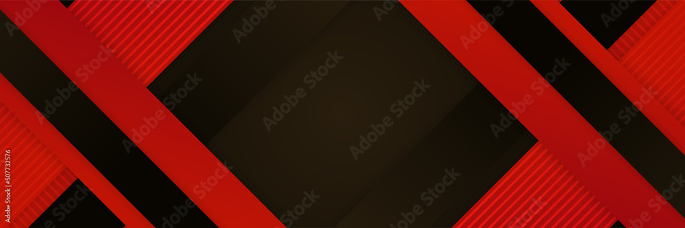 Black and red abstract banner background Stock Vector | Adobe Stock