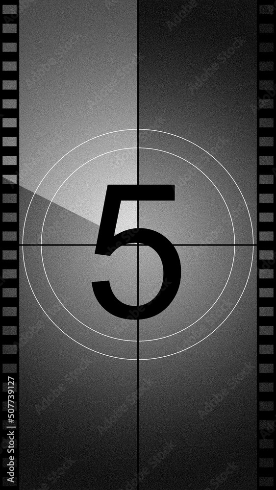 Old movie countdown reel in 9x16 format for TikTok and Instagram Reels ...