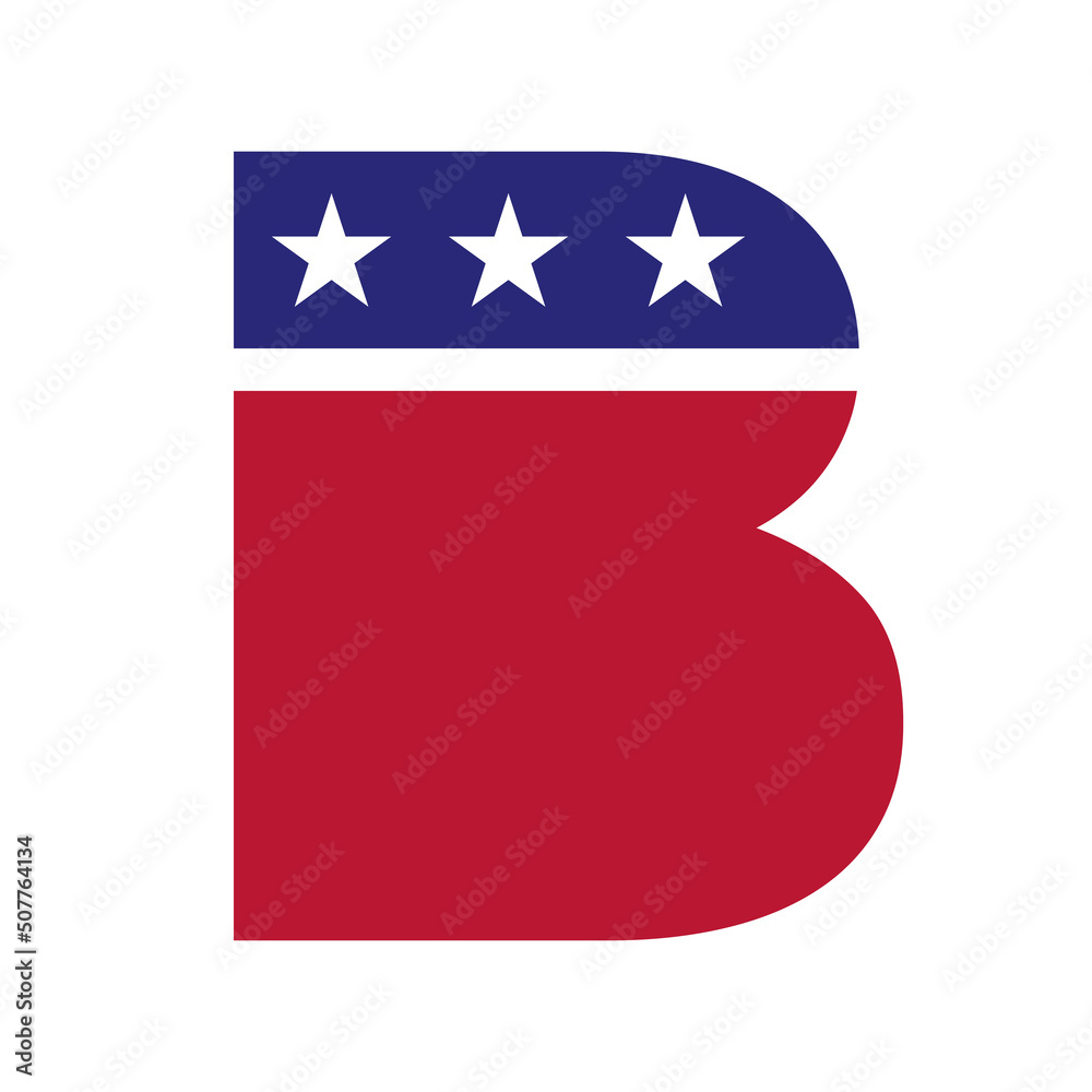 Initial Letter B American Logo for Business, Corporate and Company ...