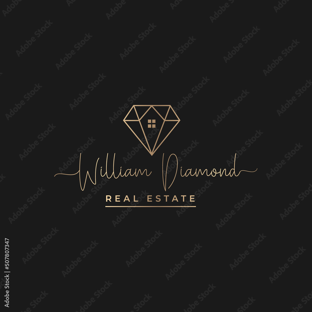 Luxury Real Estate Signature Logo Stock Vector | Adobe Stock