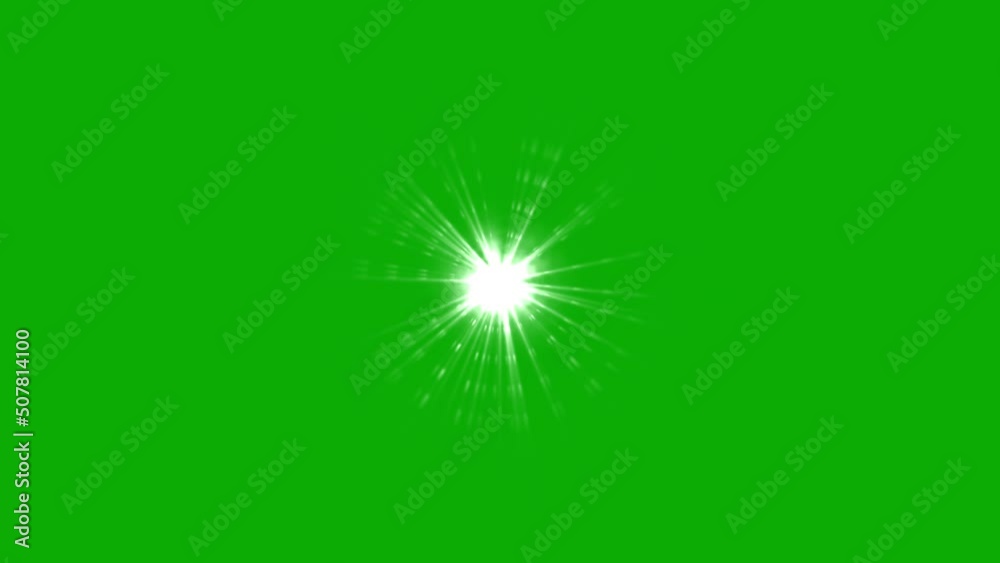 Shining light rays motion graphics with green screen background Stock ...