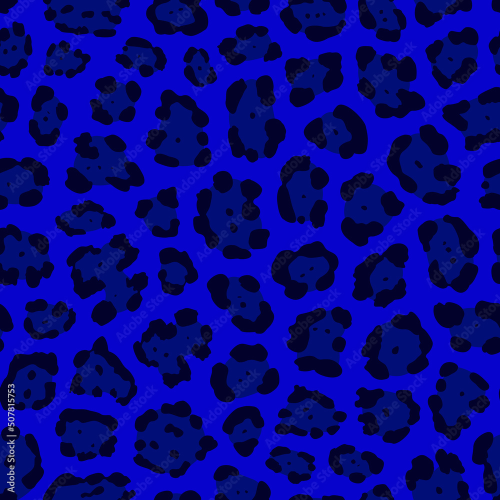 Blue Giraffe Print Background