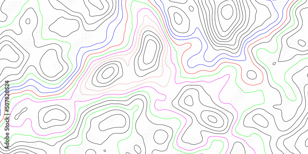 Abstract background with Mountain topographic map background with blue ...