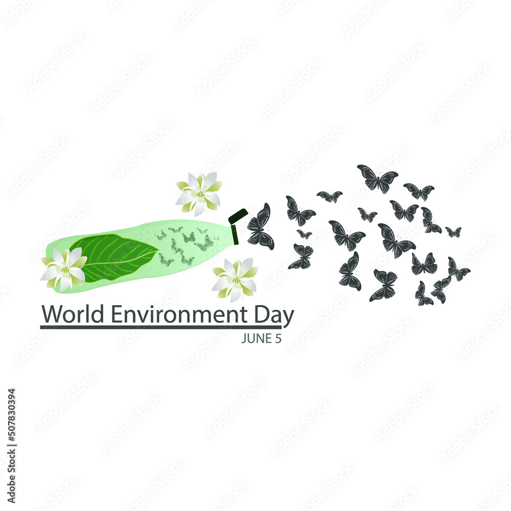 world environment day concept. illustration vector Stock Vector | Adobe ...