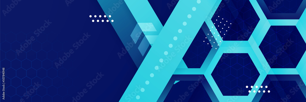 Blue abstract banner background Stock Vector | Adobe Stock