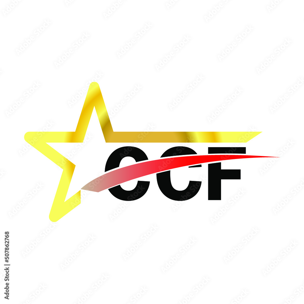 CCF letter logo design. CCF creative letter logo. simple and modern ...