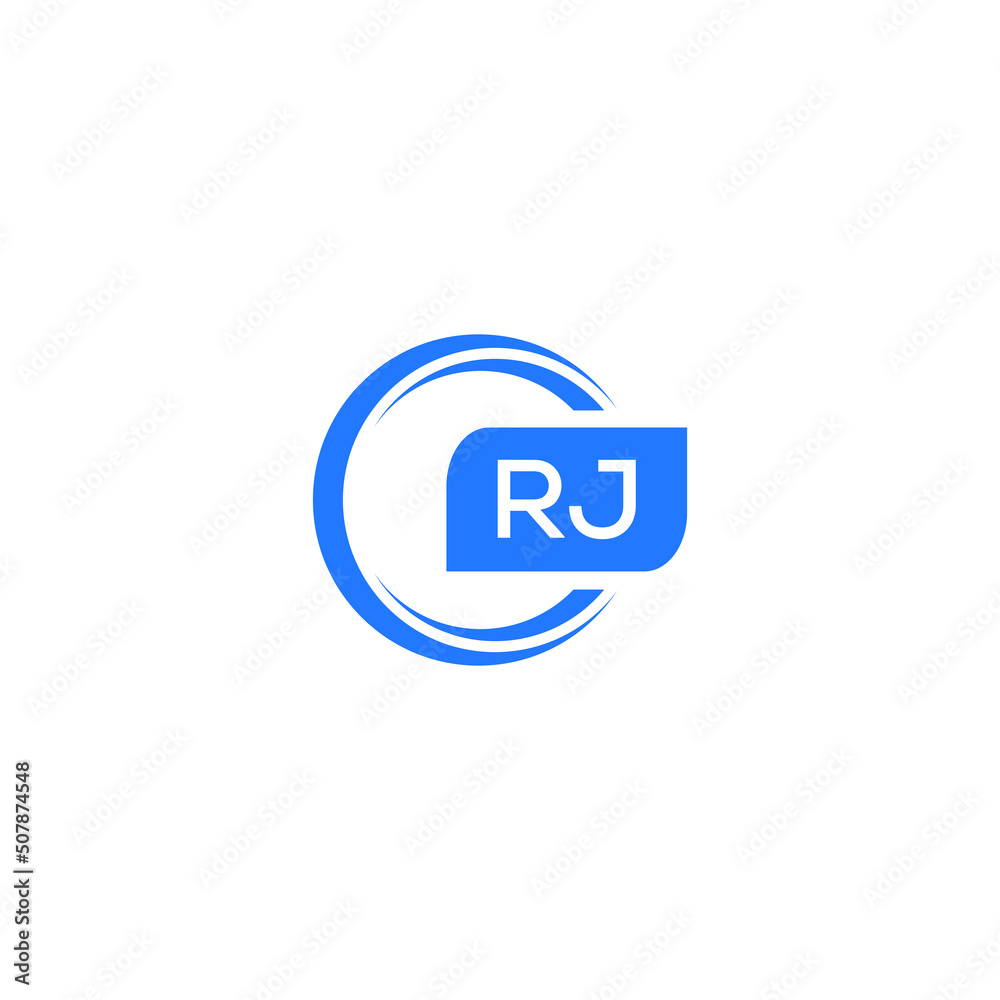 RJ 2 letter design for logo and icon.RJ monogram logo.vector ...