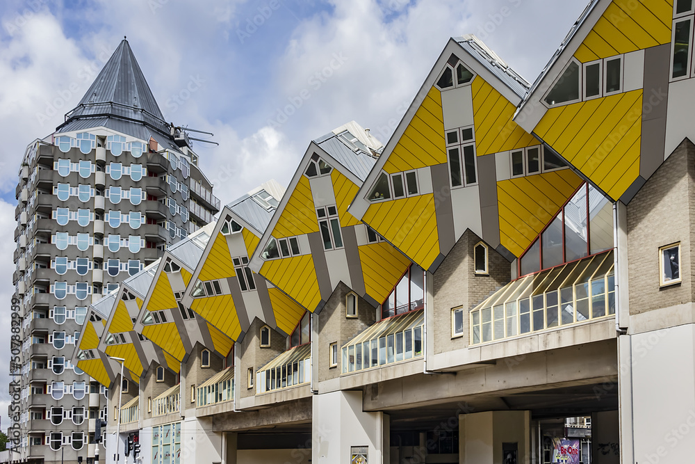 Innovative houses built in Rotterdam - Cube houses (Kubuswoningen ...