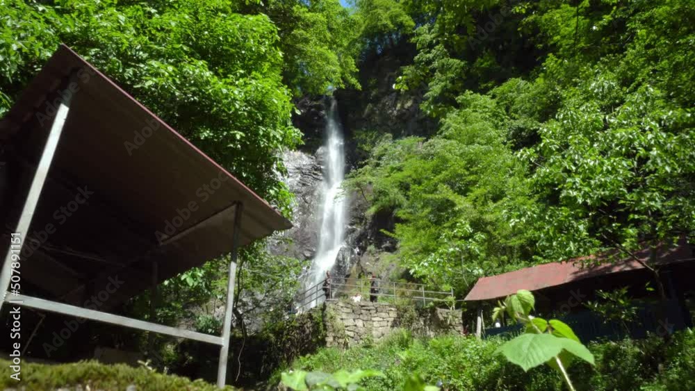 Batumi, Georgia - May 22, 2022:Makhuntseti Waterfall, one of highest ...