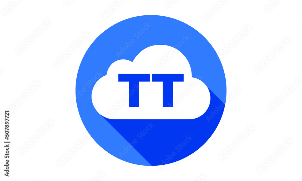 TT cloud technology logo design vector template | monogram logo ...