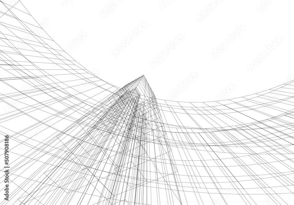 abstract architectural background Stock Vector | Adobe Stock