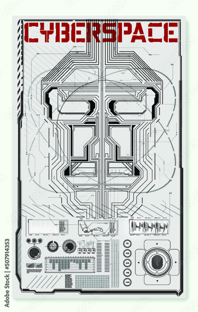 Vetor de Collection of modern abstract posters. In acid style. Retro ...