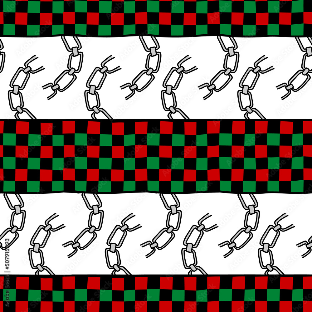 Juneteenth seamless pattern. Vector traditional background, textile ...