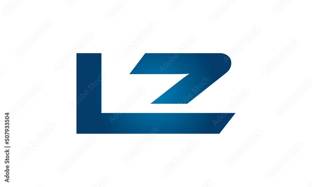 LZ linked letters logo icon Stock Vector | Adobe Stock