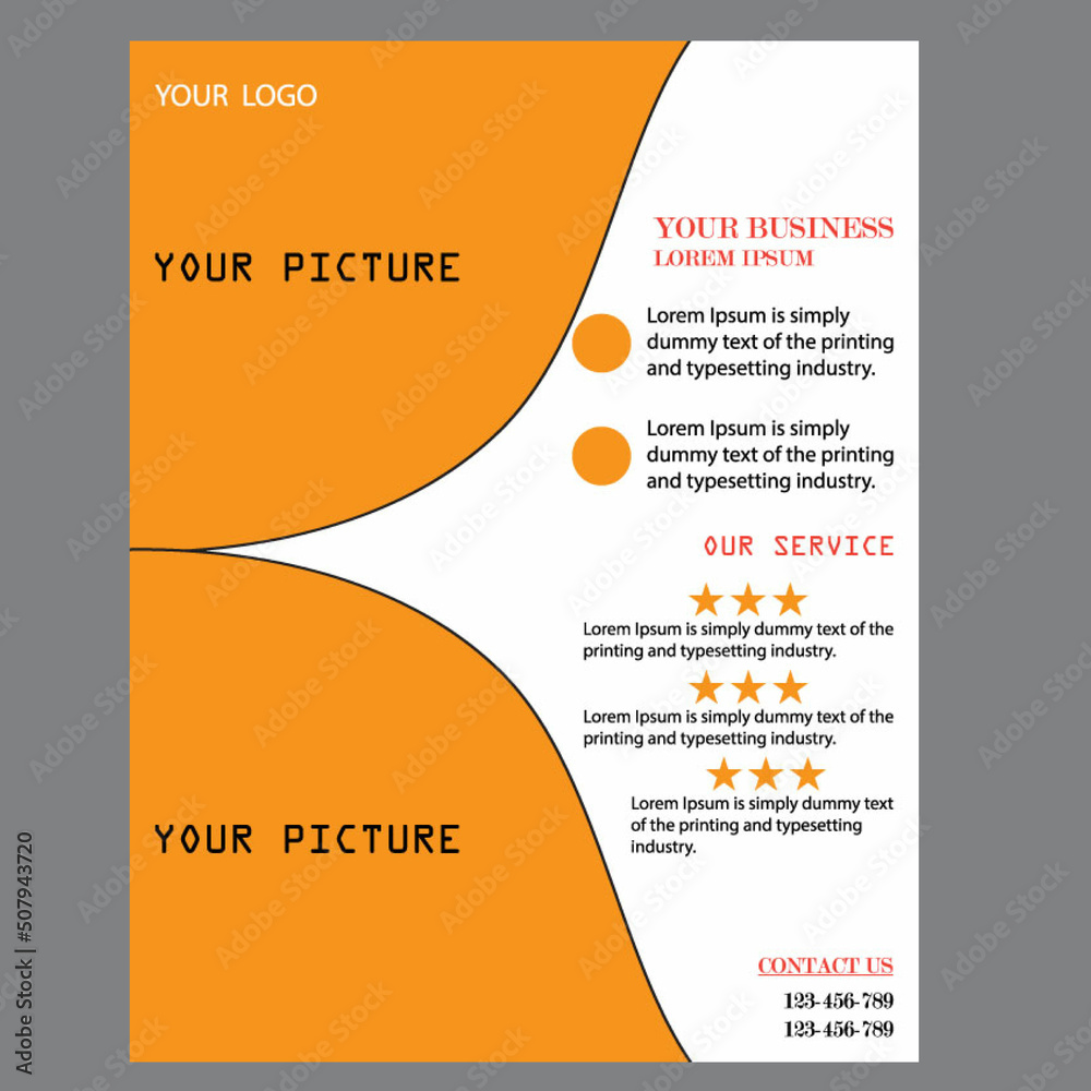 digital flyer design ideas in illustrator Stock Vector | Adobe Stock