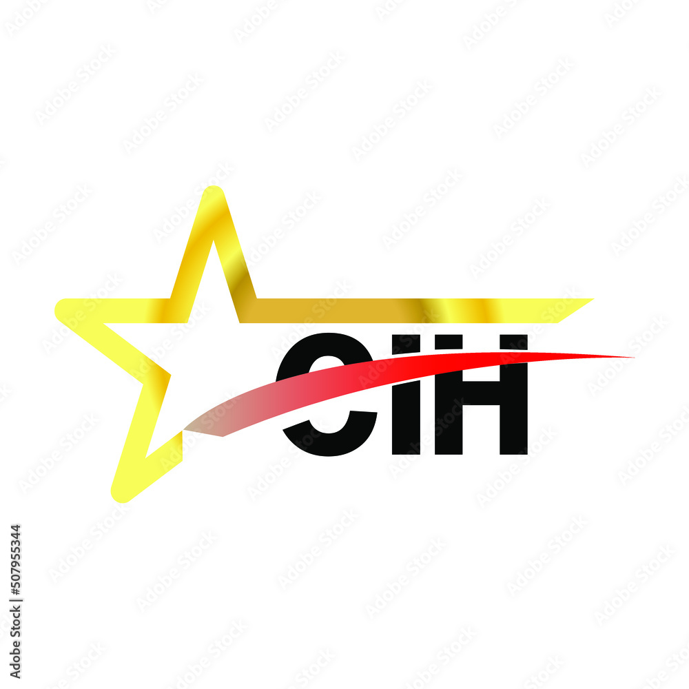 CIH letter logo design. CIH creative letter logo. simple and modern ...