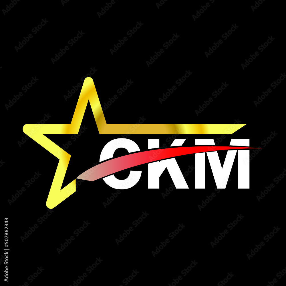 CKM letter logo design. CKM creative letter logo. simple and modern ...