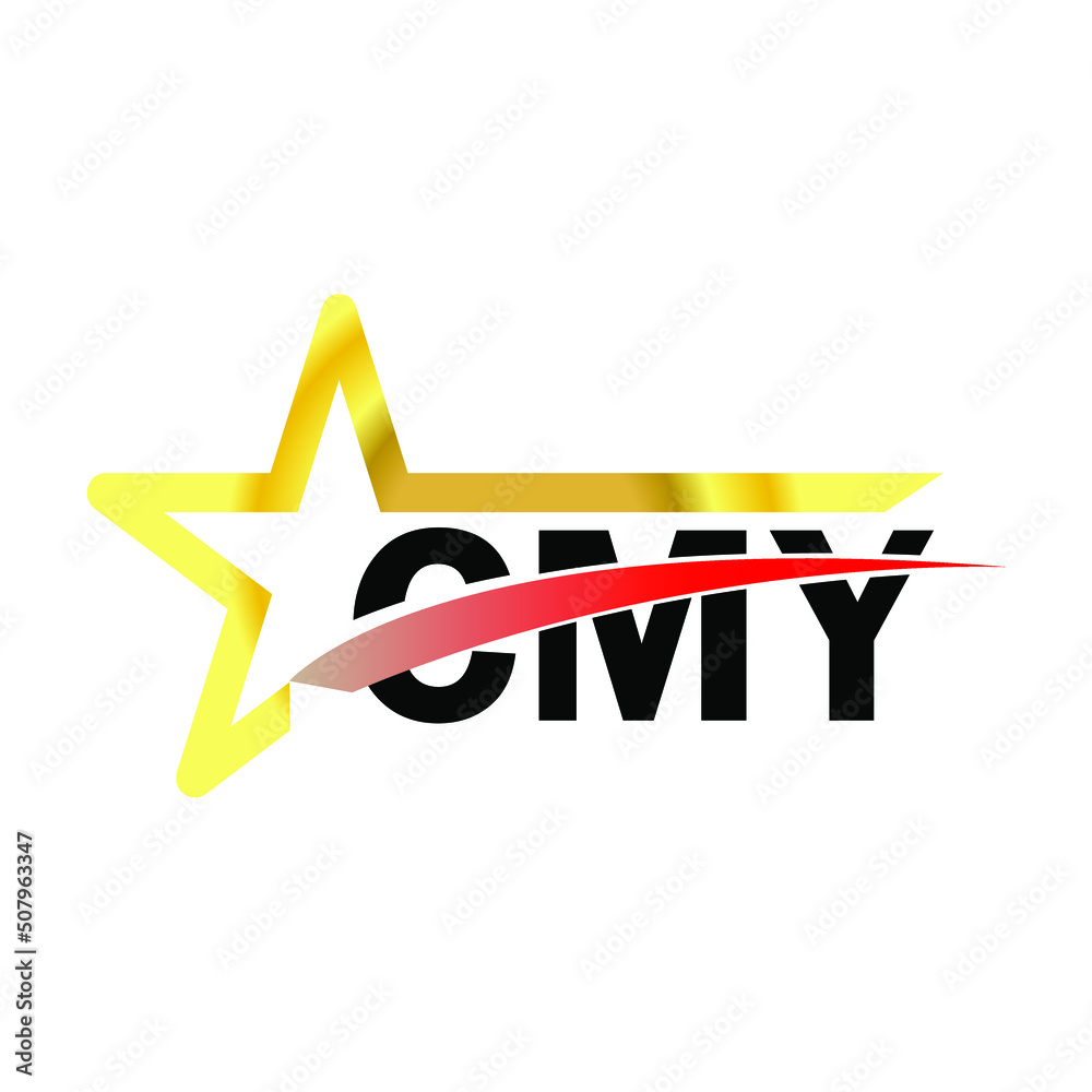 CMY letter logo design. CMY creative letter logo. simple and modern ...
