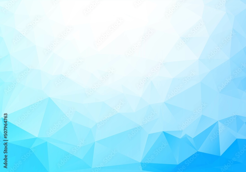 Modern low poly light blue triangle shapes background Stock Vector ...