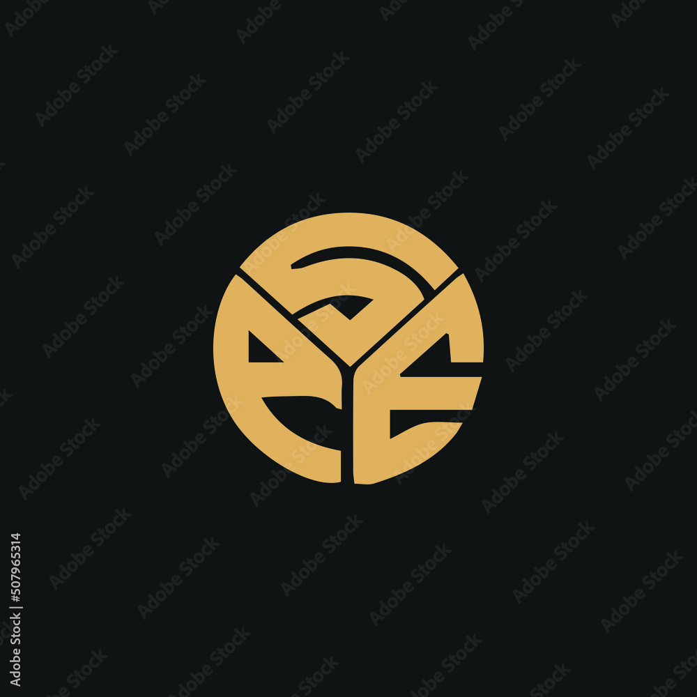 Initial Letter ASE Logo Design Vector Template. ASE Letter Logo Design ...