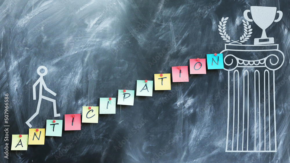 Anticipation make steps to success, wealth and prosperity in personal ...