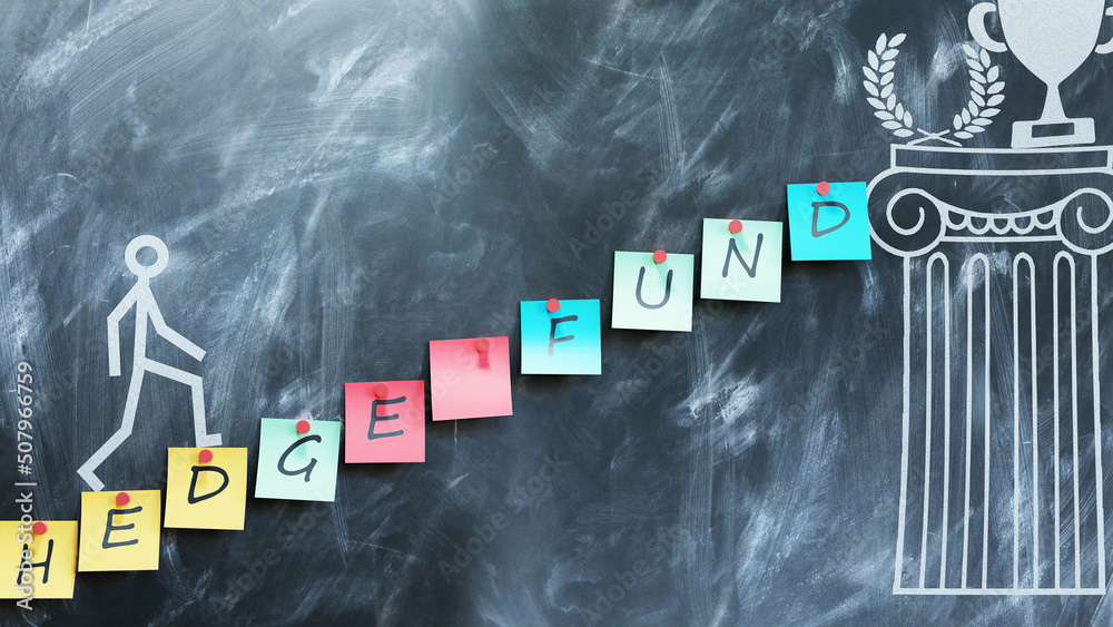 Hedge fund make steps to success, wealth and prosperity in personal and business life. Hedge ...