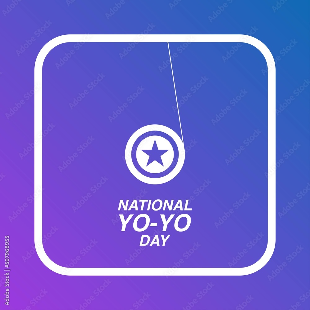 Vector Icon YO YO, National Yo Yo Day Design Concept, perfect for ...