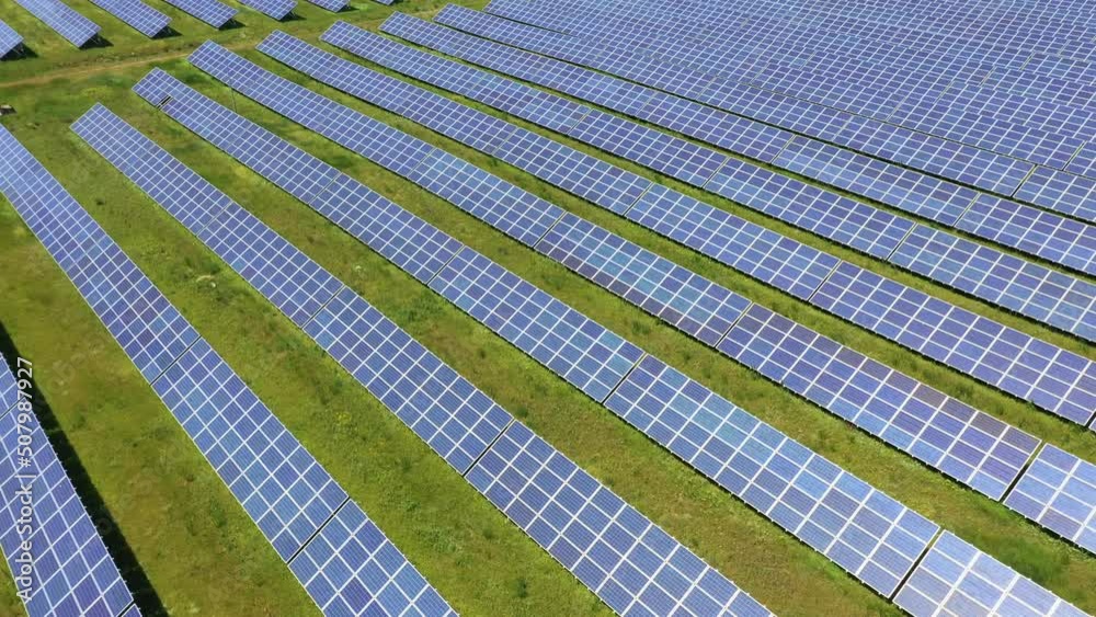 A photovoltaic power station, a solar park, solar farm, or solar power ...