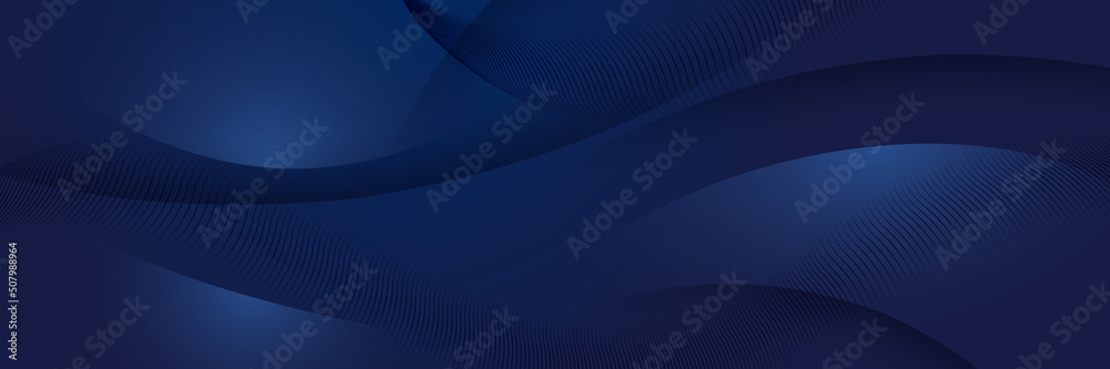 Dark blue abstract banner background Stock Vector | Adobe Stock