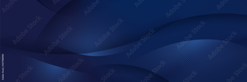 Dark blue abstract banner background Stock Vector | Adobe Stock