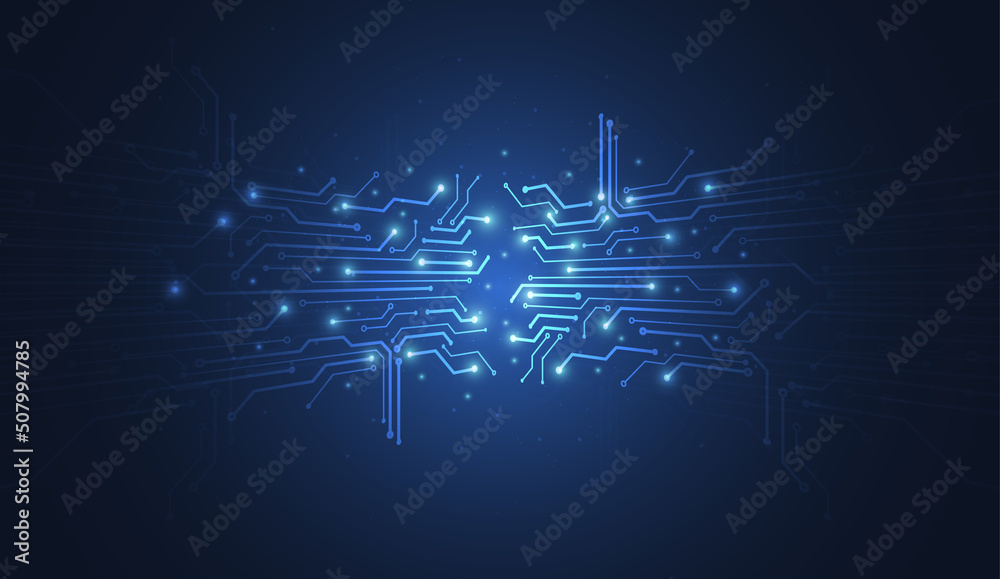 Abstract digital background with technology circuit board texture ...