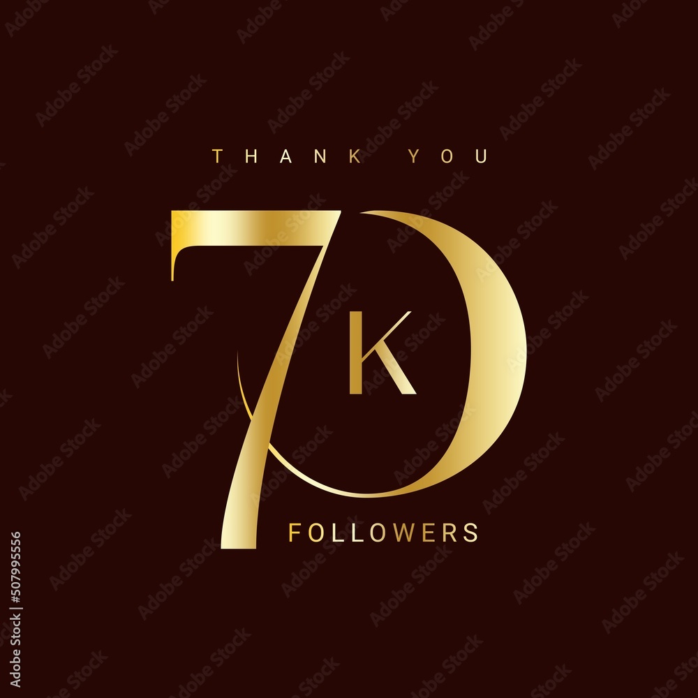 Thank you for 70k followers, 70,000 followers gold, followers to ...