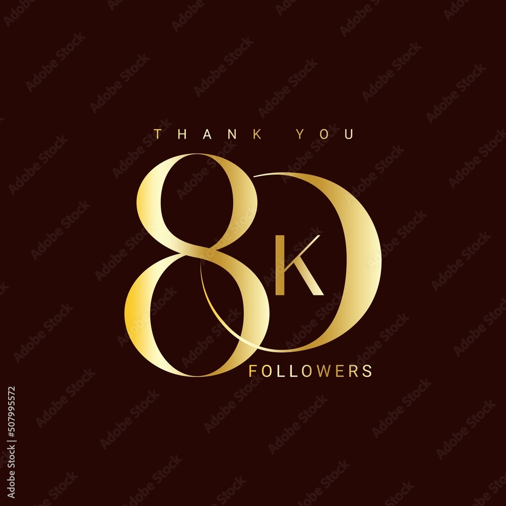 Thank you for 80k followers, 80,000 followers gold, followers to ...