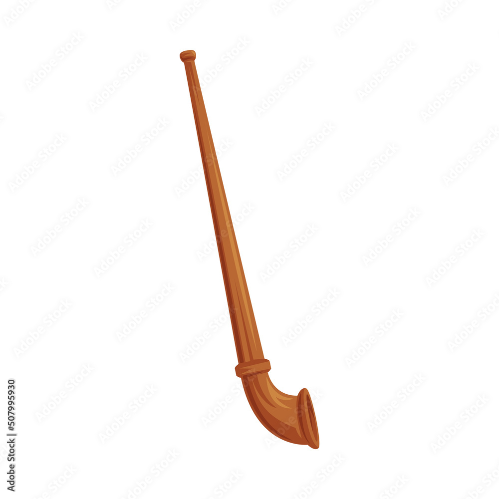 Bucium as Alphorn and Romania Traditional Symbol and Object Vector ...