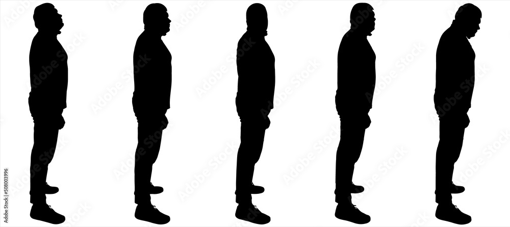 A man of a large build in a tracksuit, and sneakers. The man looks ...