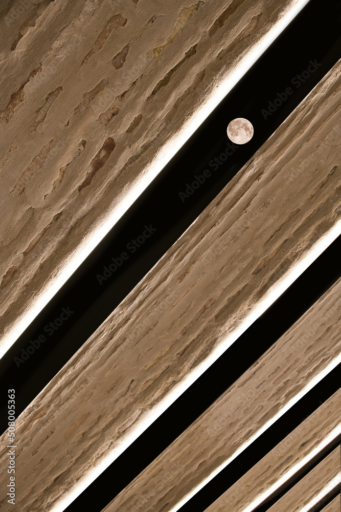 Fragment photo of roof. Lines and texture. Urban architectural details ...