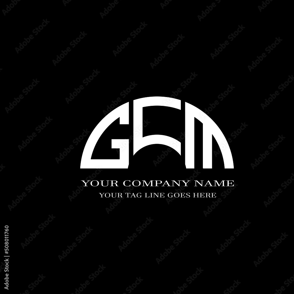 GCM letter logo creative design with vector graphic Stock Vector ...