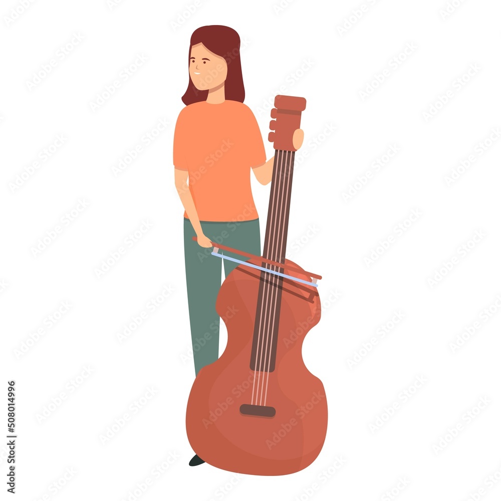 Band instrument icon cartoon vector. Music school. Child singer Stock ...