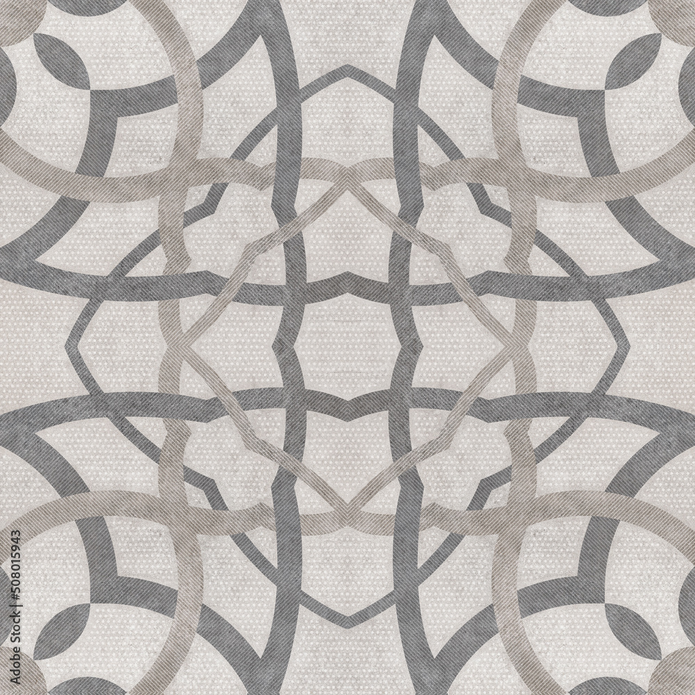 geometric star with retro tile pattern Stock Photo | Adobe Stock