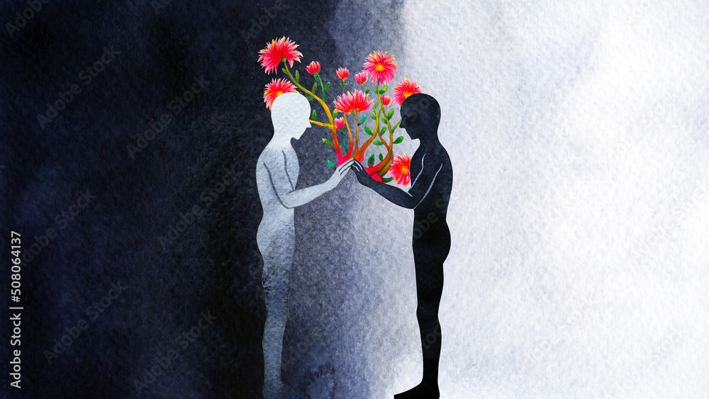 human shadow black white connect universe spiritual mind body soul ...