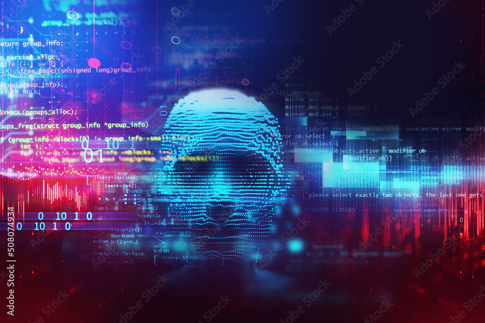 Programming code abstract technology background of software developer ...