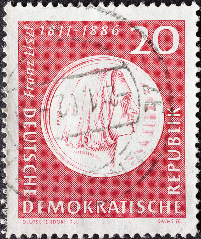 GERMANY, DDR - CIRCA 1961 : a postage stamp from GERMANY, DDR, showing ...