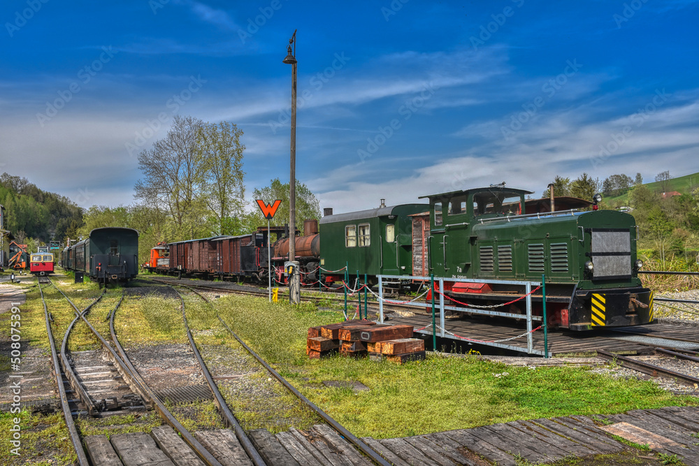 Steyrtalbahn, Schmalspurbahn, Bahnhof, Grünburg, Museumsbahn ...
