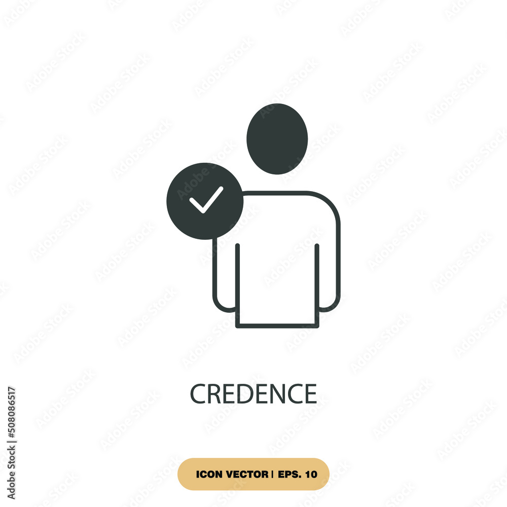 credence icons symbol vector elements for infographic web Stock Vector ...