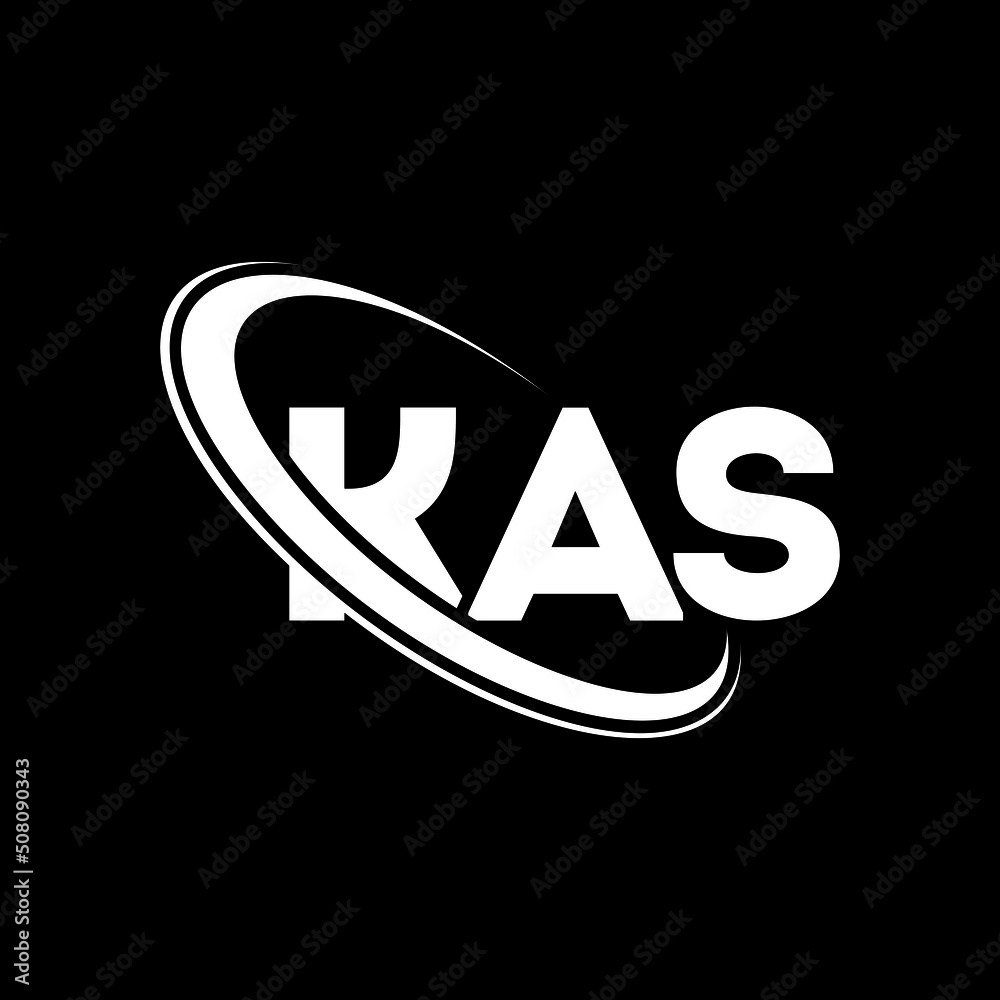 KAS logo. KAS letter. KAS letter logo design. Intitials KAS logo linked ...
